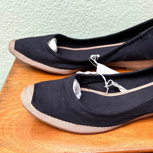 Merona | Shoes | Womens Merona Black Flats Size Nwt | Poshmark
